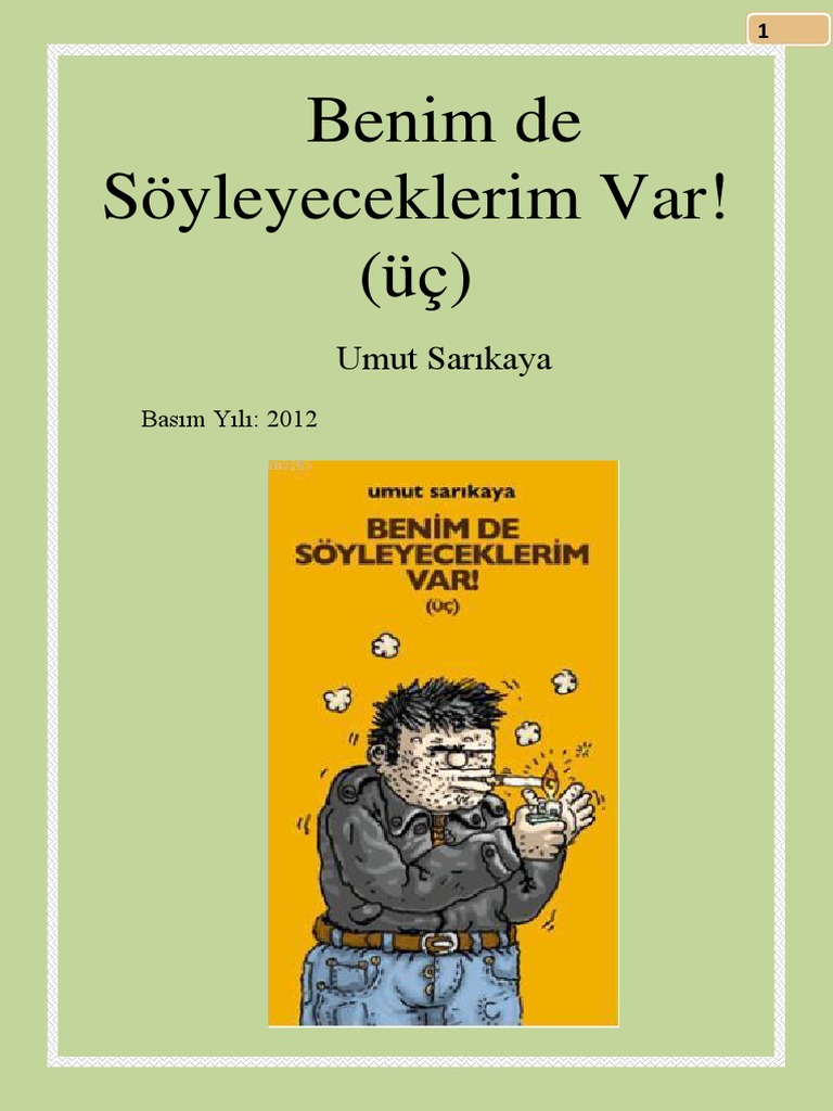 BenimDe Soyleyeceklerim Var 3 | PDF