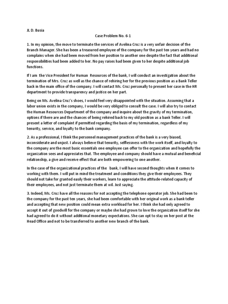 A Case Study For Compre Maed | PDF | Human Resources | Overtime