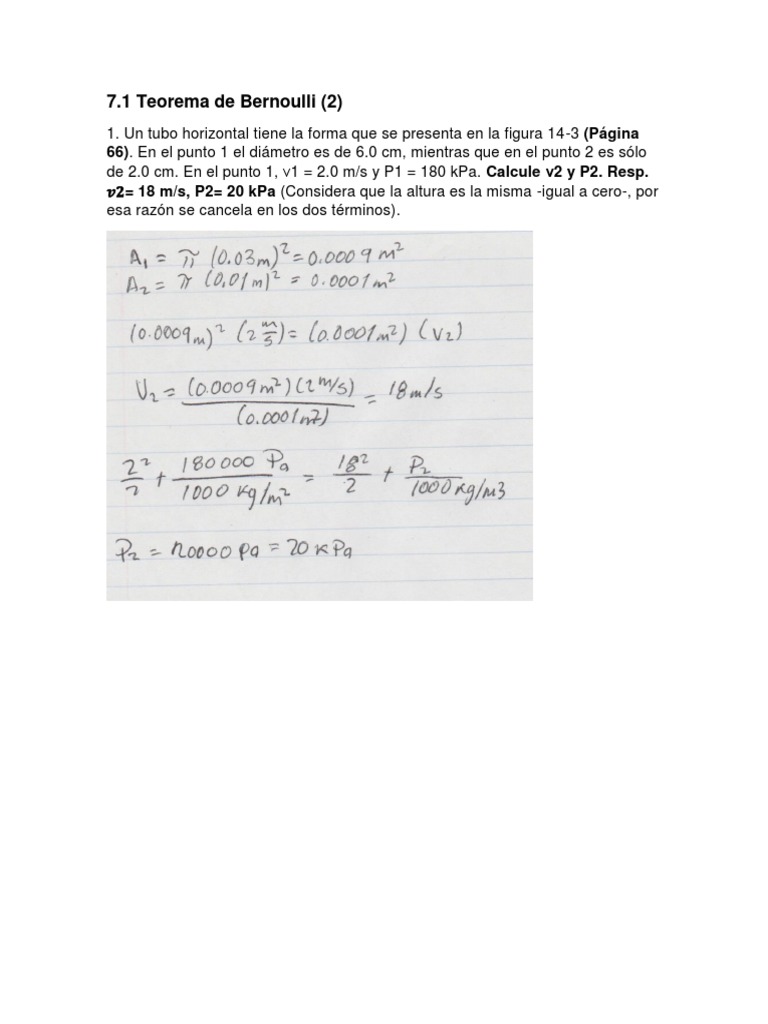 Teorema de Bernoulli | PDF