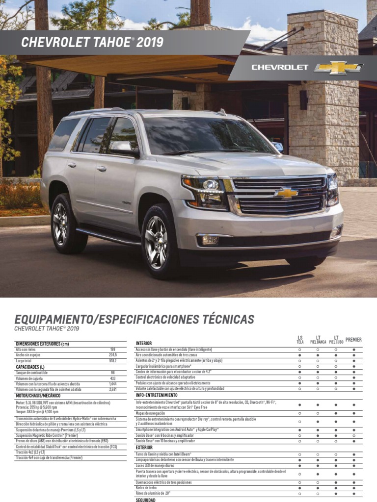 Ficha Tecnica | PDF | Chevrolet | Industrias