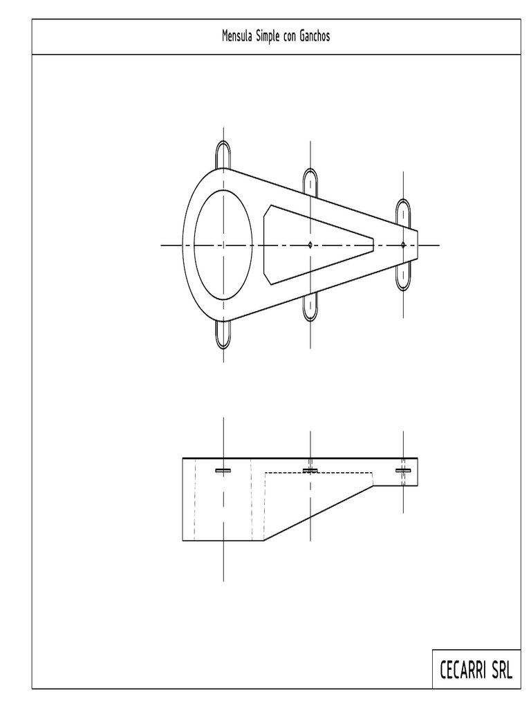 Mensula Simple Con Ganchos | PDF