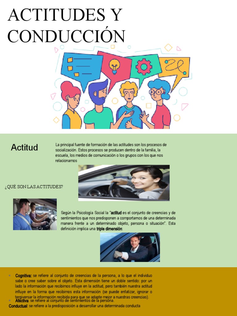 Actitudes y Conducción | PDF | Actitud (psicología) | Comportamiento