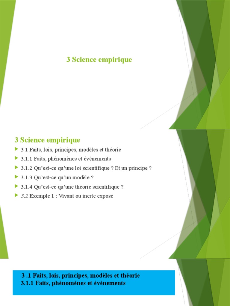 Science Empirique | PDF | Loi | Théorie