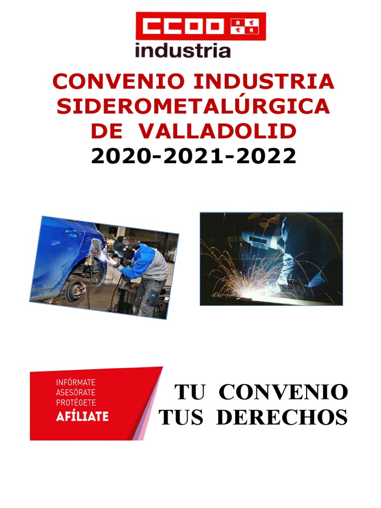 2020-2022 Convenio Colectivo de La Industria Siderometal Rgica de Valladolid 2020-2022 | PDF ...
