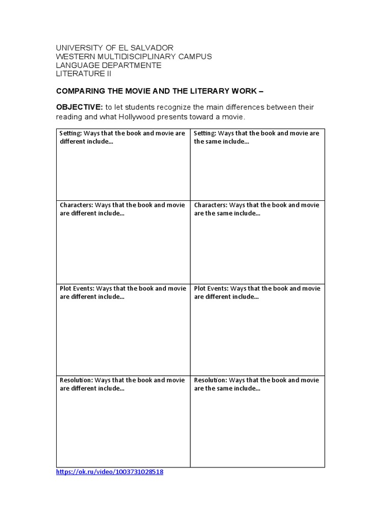 Comparing Movies and Books: Key Differences | PDF