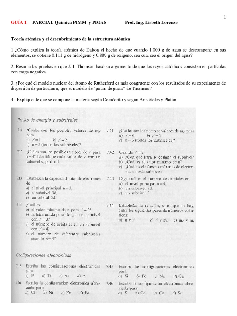 Guía 1-Ejercicios | PDF