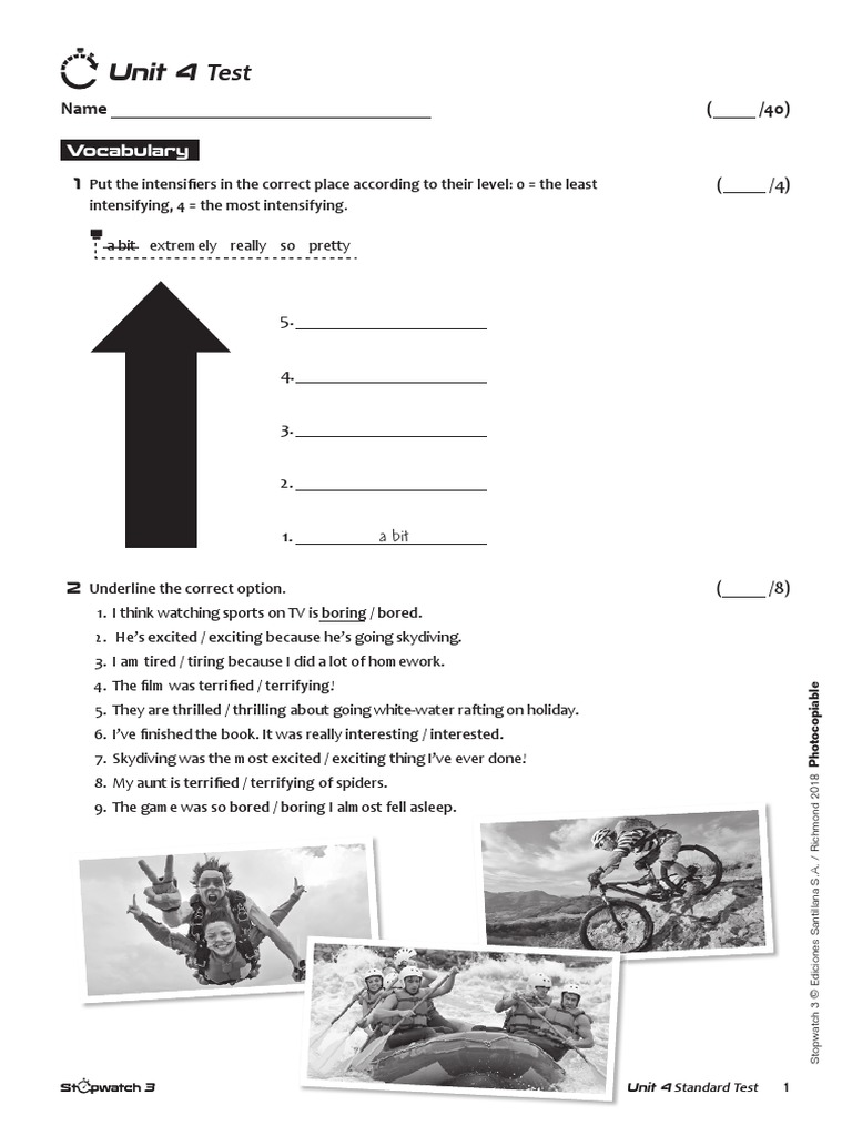 TRM SW3 Standard Test U4 | PDF