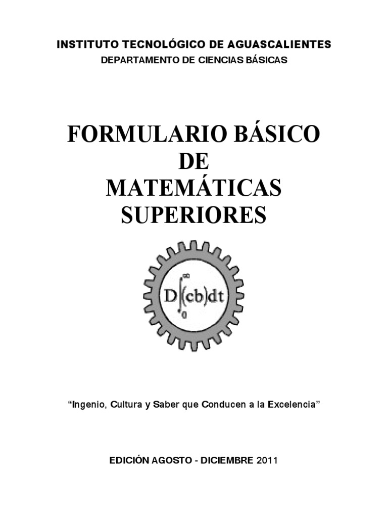 Formulario Matemáticas Avanzadas | PDF | Funciones trigonométricas ...