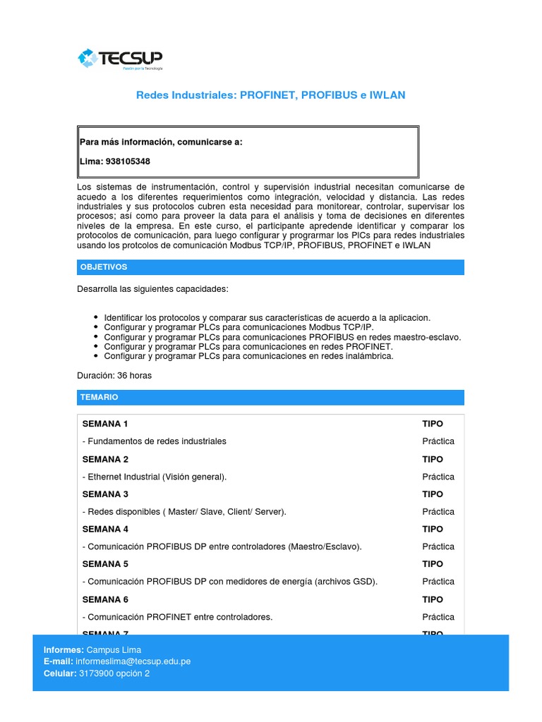 Temario Tecsup | PDF | Protocolos de comunicaciones | Telecomunicaciones
