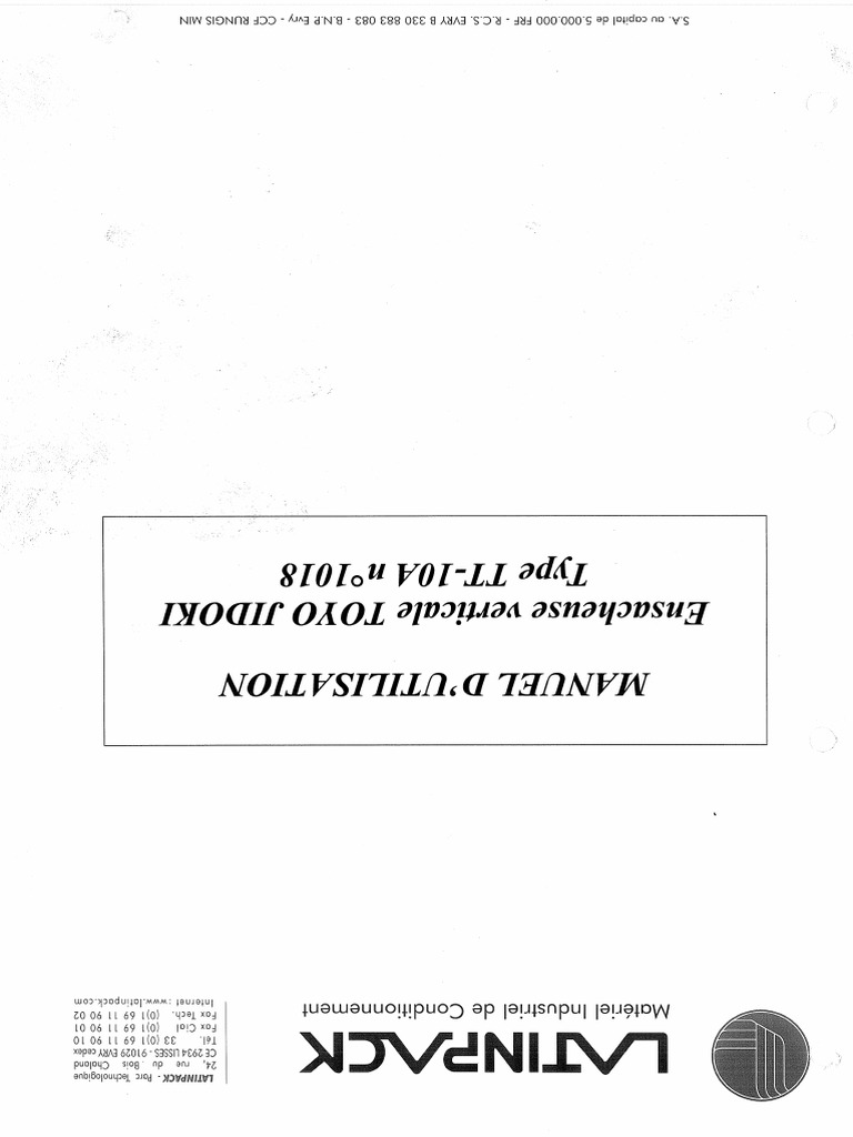 Toyo Jidoki TT 10a p210323116 - 4 | PDF