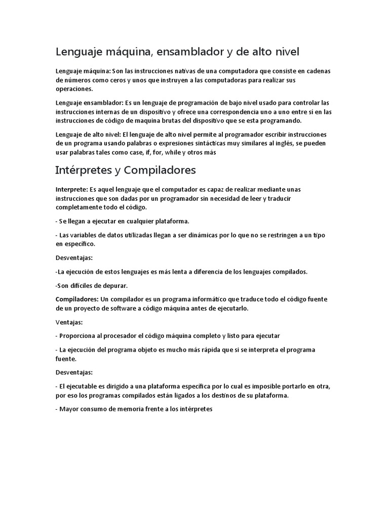 Un recorrido por los diferentes tipos de lenguajes de programación: de ...