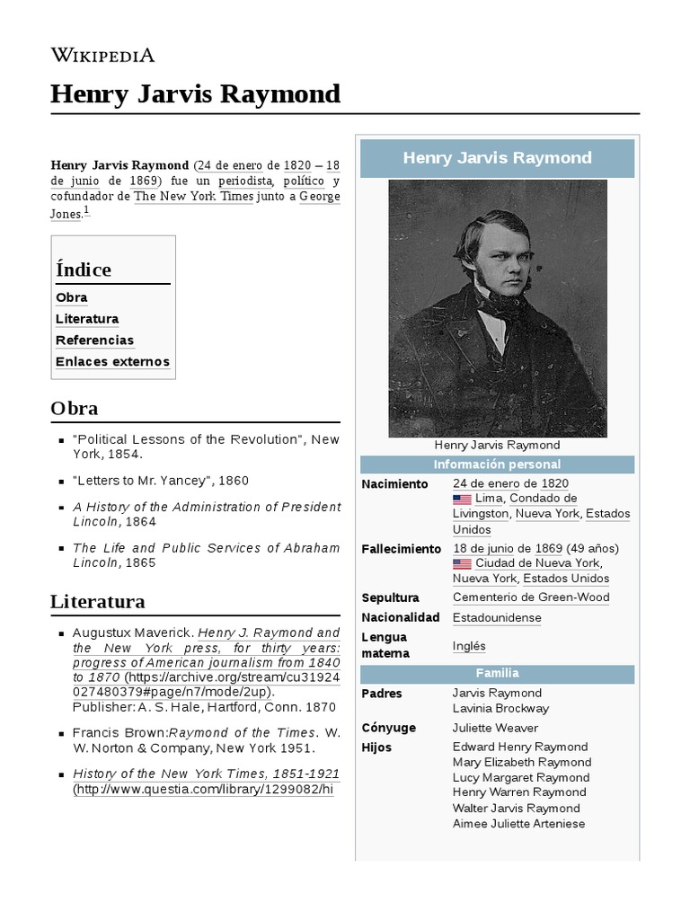 Henry Jarvis Raymond | PDF | Sitios web | Crowdsourcing