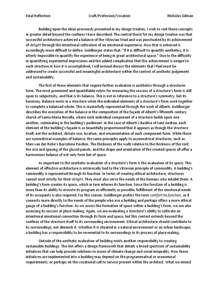 Final Essay | PDF | Aesthetics | Experience