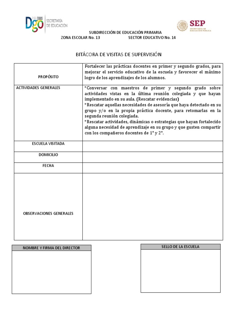 Formato Bitácora | PDF