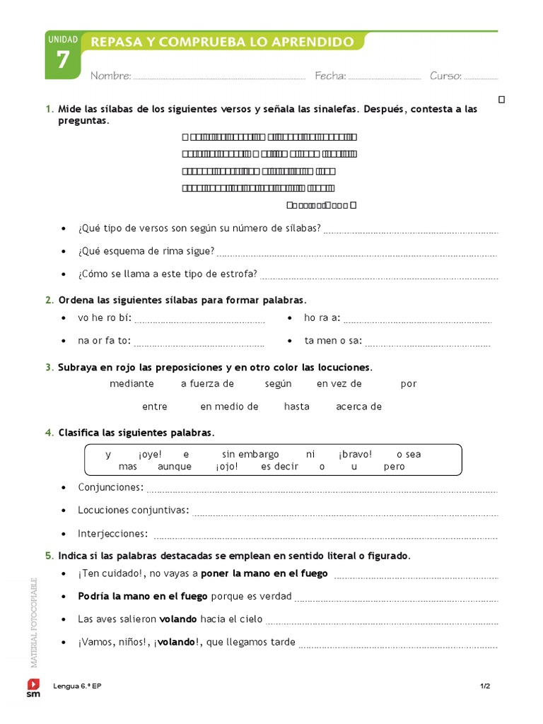 Repaso 7 | PDF | Lingüística