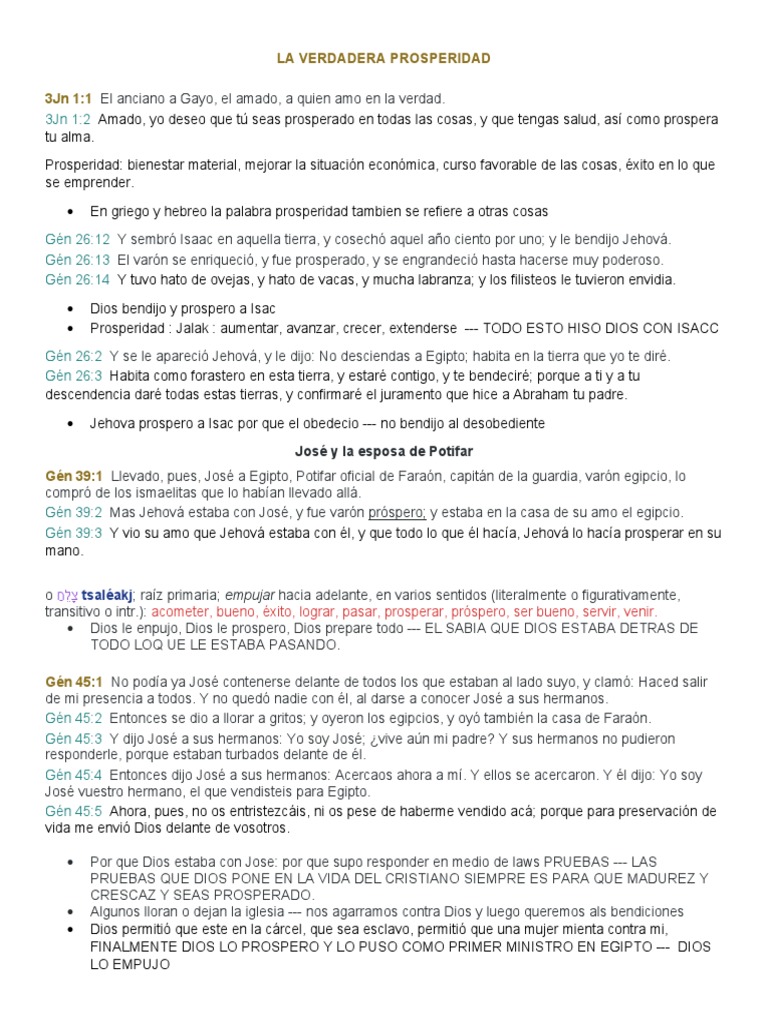 La Verdadera Prosperidad | PDF | Dios La Verdadera Prosperidad | PDF | Dios