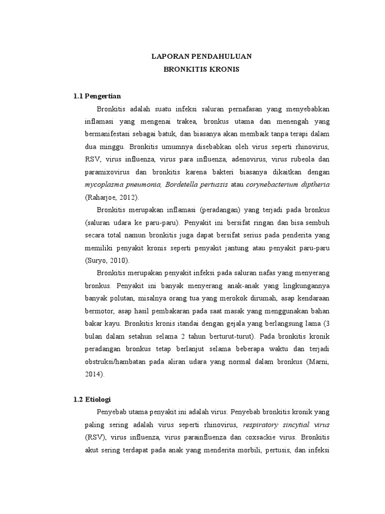 LP Bronckitis Kronis | PDF