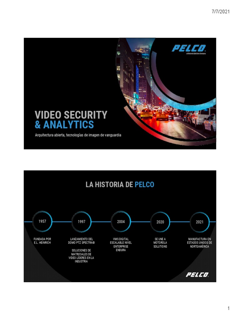 Pelco - Webinar Con ADISES | PDF | Soporte técnico | Tecnologías de la información