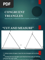 Detailed Lesson Plan in Congruent Triangles Grade 8 | PDF | Axiom | Shape