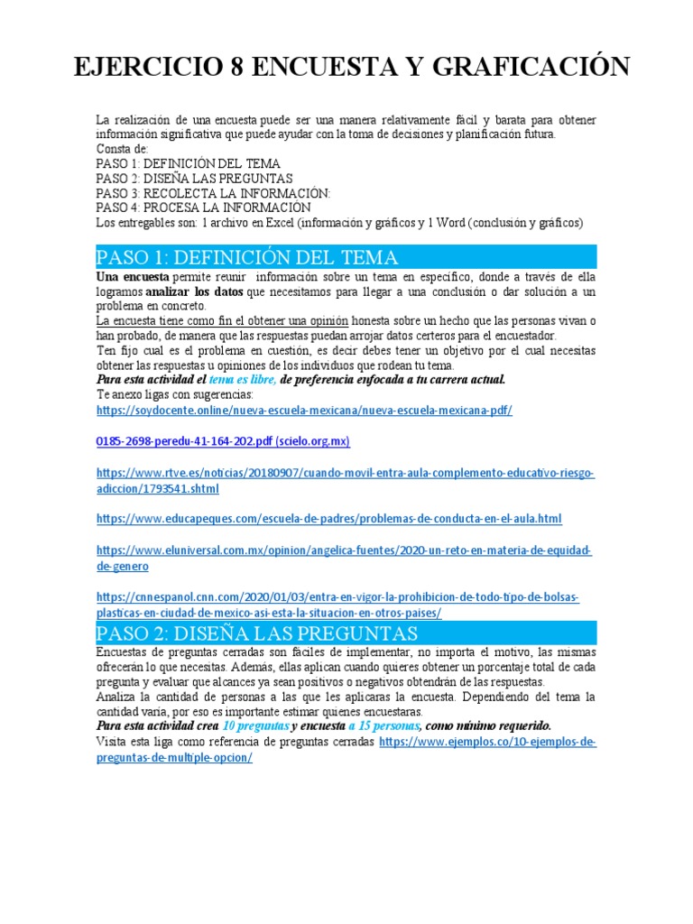 Ejercicio 8 Encuesta y Graficacion LPP | PDF | Toma de decisiones | Informática