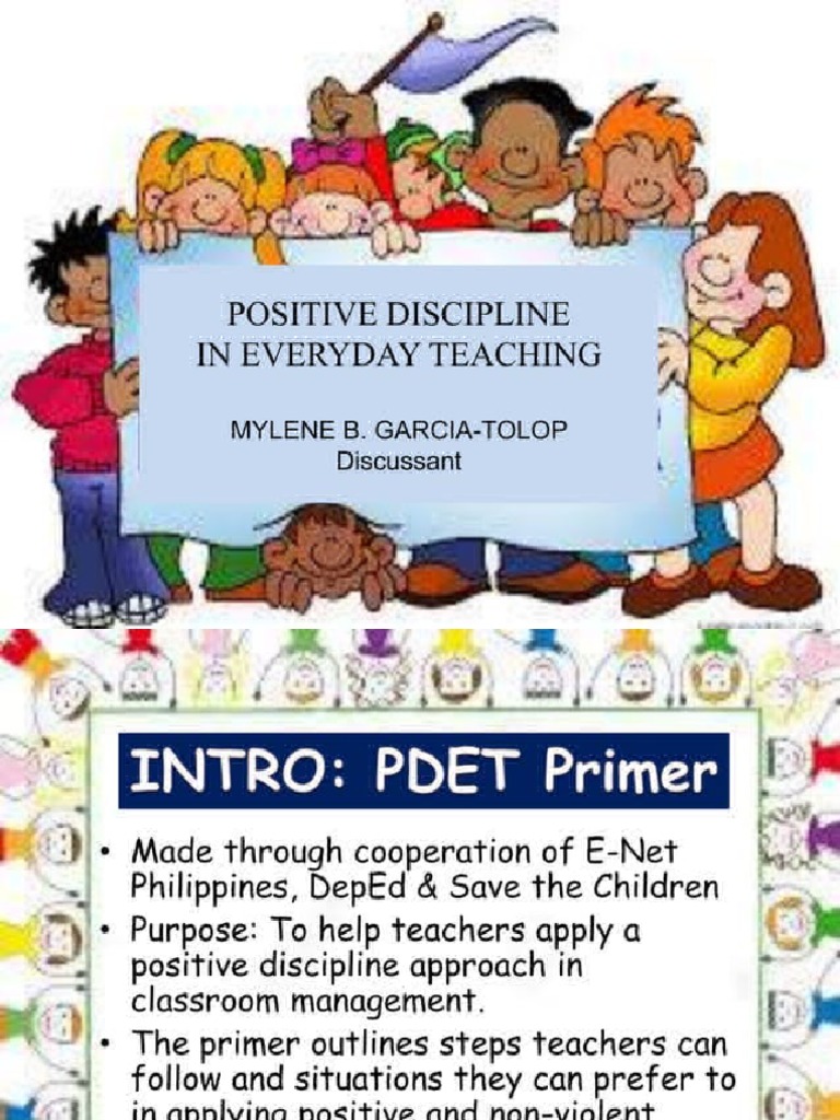 Positive Discipline in Everyday Teaching by Chermae2016 | PDF