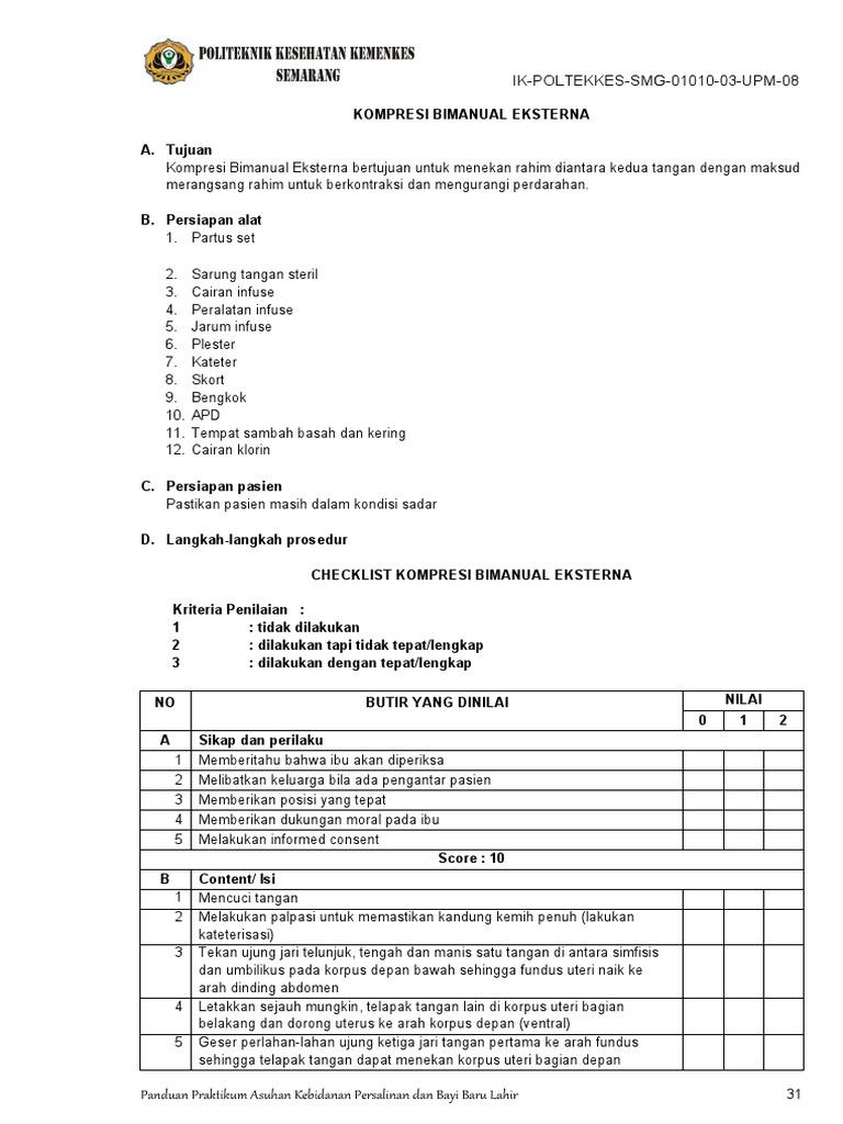 Kompresi Bimanual Eksterna | PDF