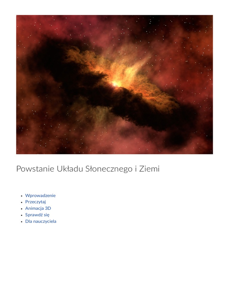 Powstanie Ukladu Slonecznego | PDF Powstanie Ukladu Slonecznego | PDF