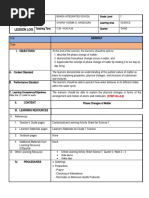 Detailed Lesson Plan. Phase Change | PDF | Phase (Matter) | Liquids