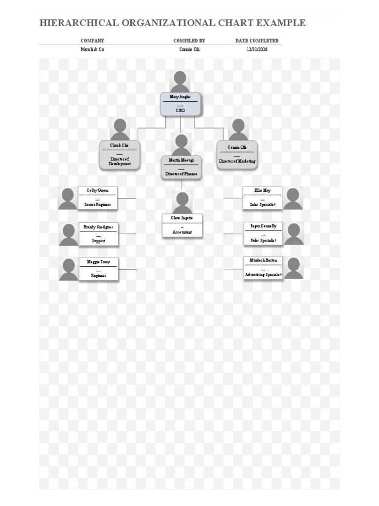 IC Hierarchical Organizational Chart Example 11367 | PDF | Business