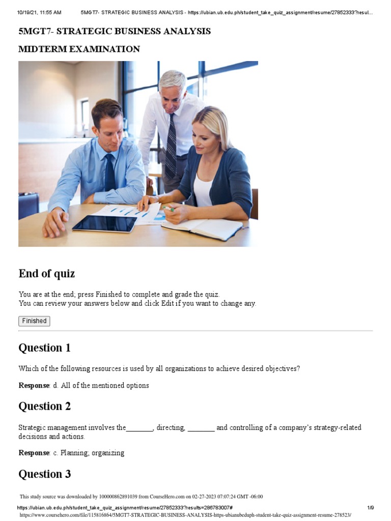 5MGT7 STRATEGIC BUSINESS ANALYSIS Https Ubian - Ub.edu - PH Student ...
