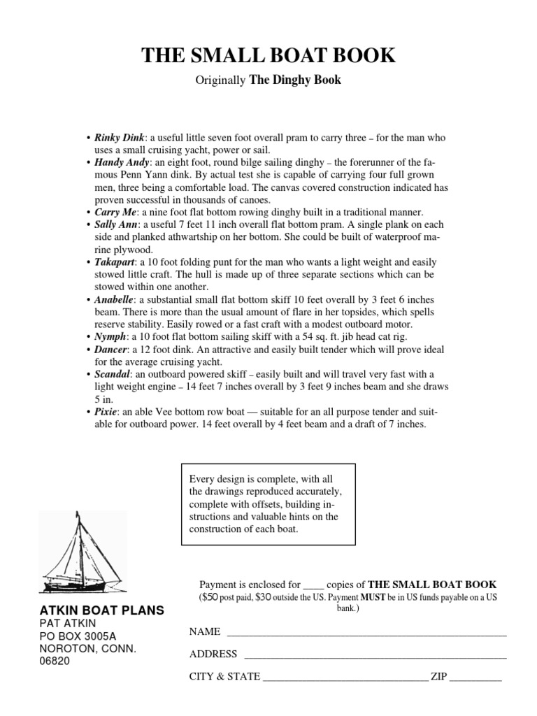 Small Boat Book | PDF | Yacht | Water Transport