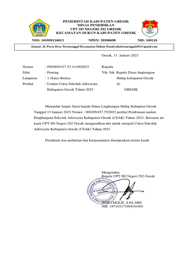 Format Usulan Csak | PDF
