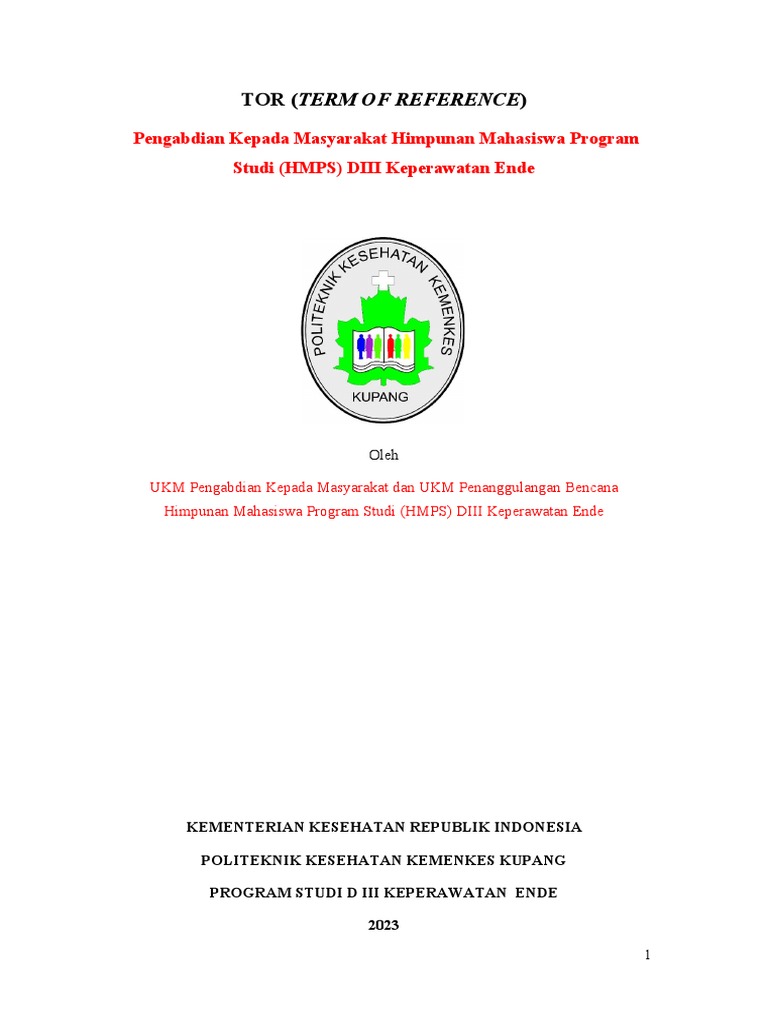 FORMAT TOR Kegiatan HMPS Bersih Pantai | PDF | Sains & Matematika