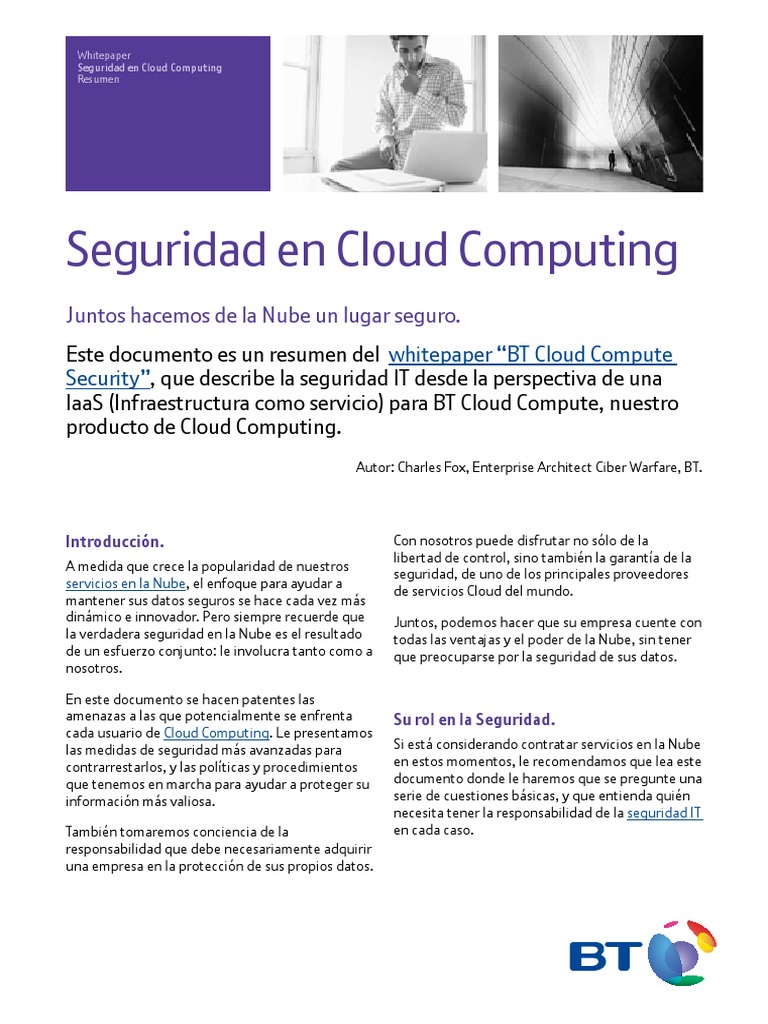Seguridad Cloud Computing | PDF | Computación en la nube | Informática