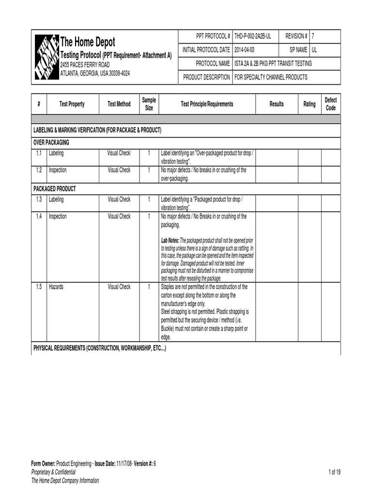 THD-P-002-2A2B For Specialty Channel Product-UL-V7 | PDF | Packaging ...