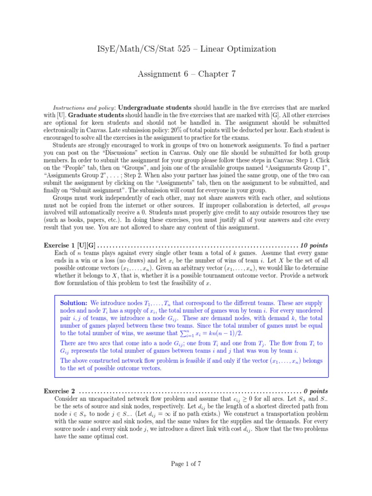 Assignment 6 Solutions | PDF | Combinatorics | Mathematical Analysis
