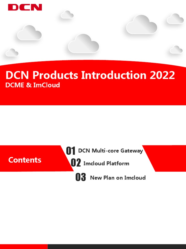 DCN Product Training 20220920 - DCME ImCloud | PDF | Computer Network | Wi Fi