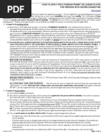 Texas Disability Parking Application VTR-214 | PDF | Vehicle ...