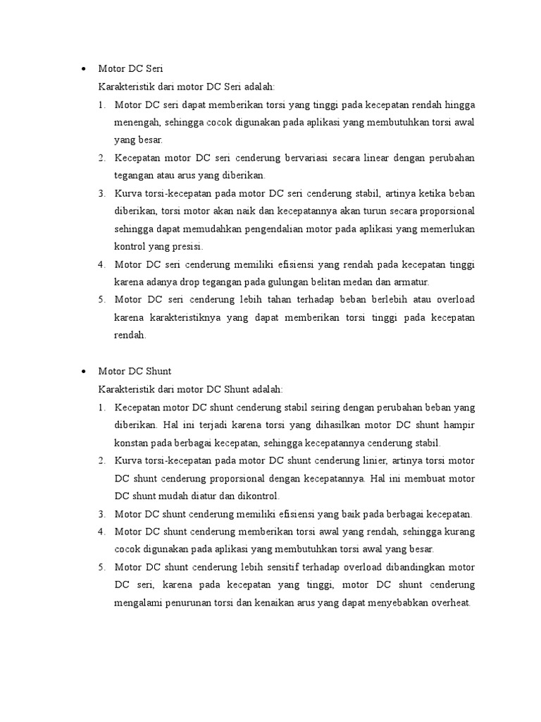 Motor DC Seri | PDF