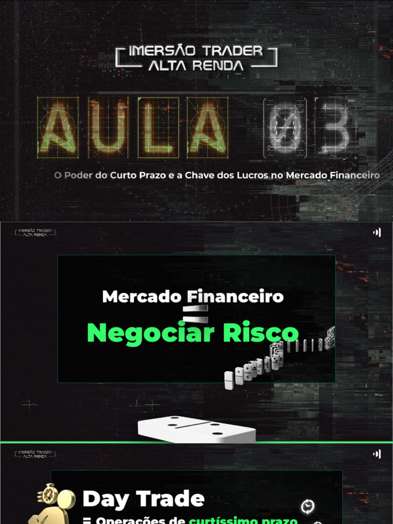 Material Complementar Aula 3 - Imersão Trader Alta Renda-Pronto | PDF | Day Trading (mercado ...