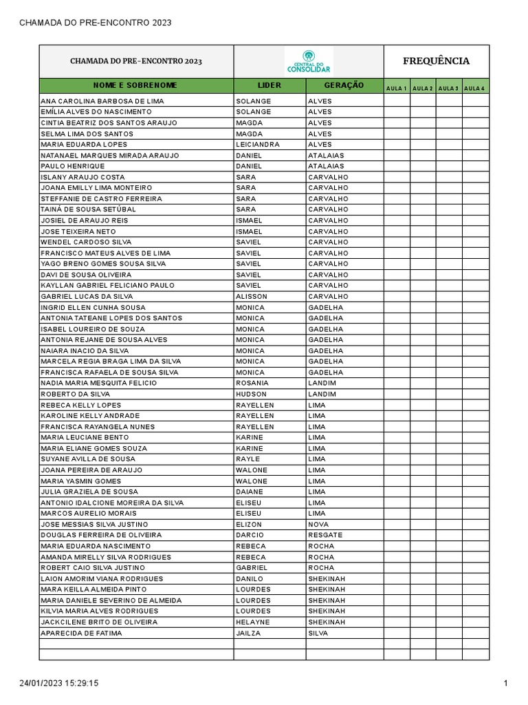 CHAMADA DO PRE-ENCONTRO 2023 - pre-ARATURI | PDF