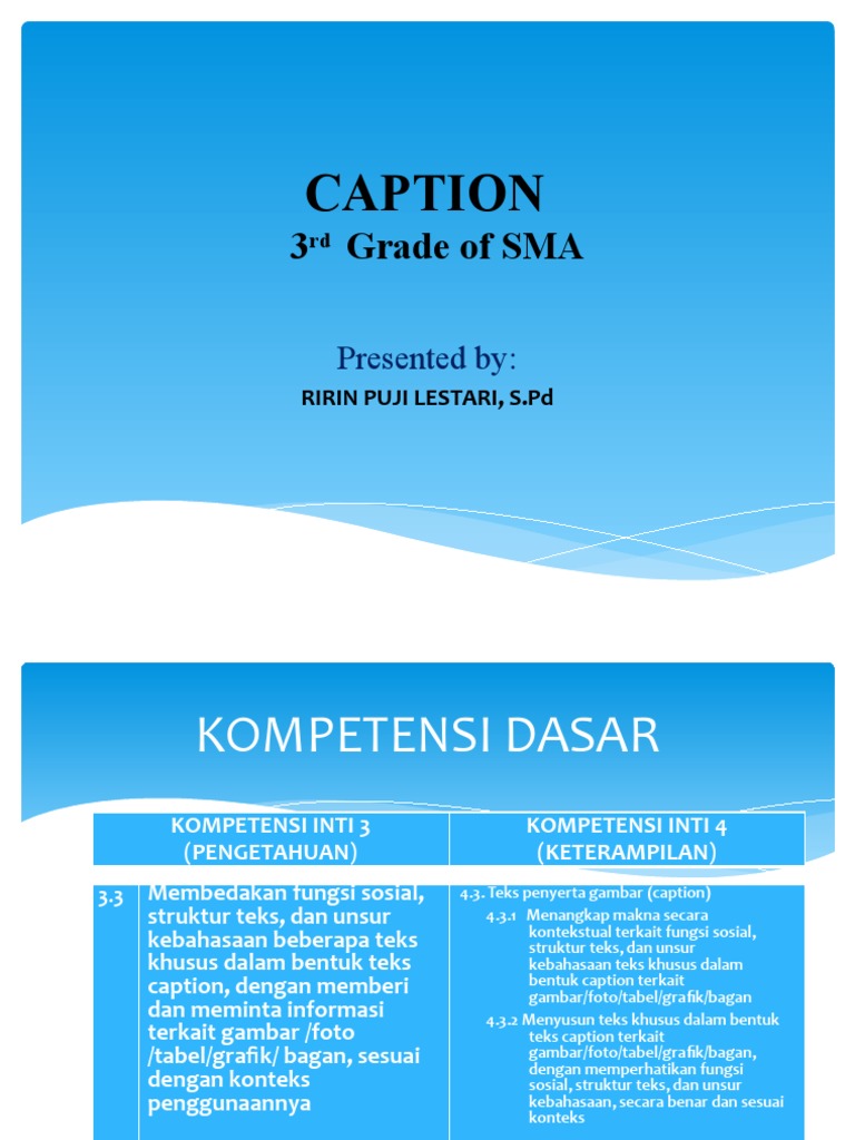 CAPTIONING CONTENT | PDF