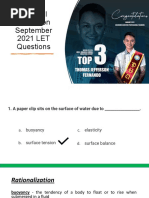 CBRC 2022 LET - ProfEd (DIAGNOSTIC EXAM) | PDF | Educational Assessment | Curriculum