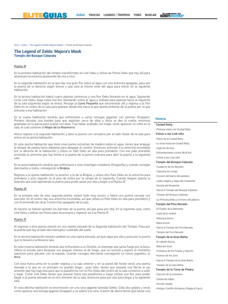 Guia The Legend of Zelda | PDF | Nintendo