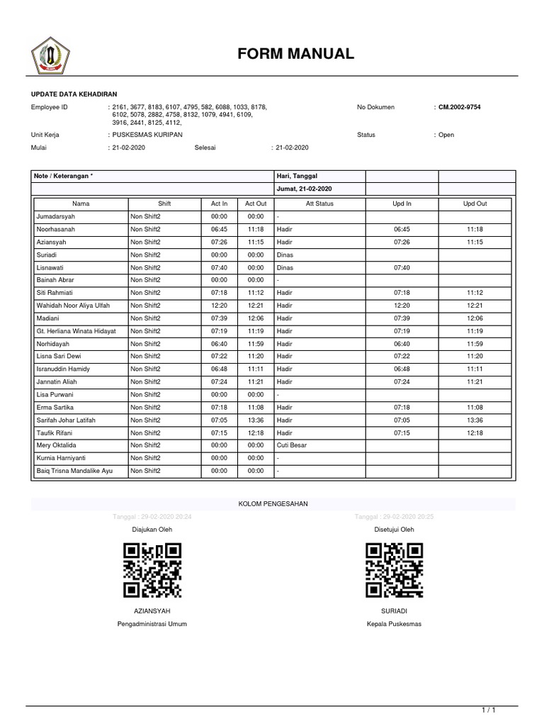 Form Manual 3 | PDF