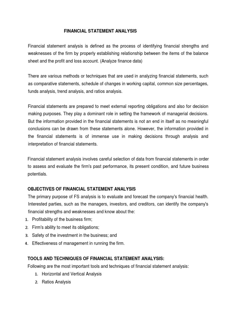 Financial Statement Analysis-2 | PDF | Equity (Finance) | Balance Sheet
