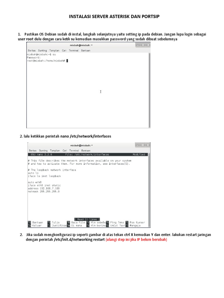 Instalasi Server Asterisk Dan Zoiper 2 | PDF | Komputer