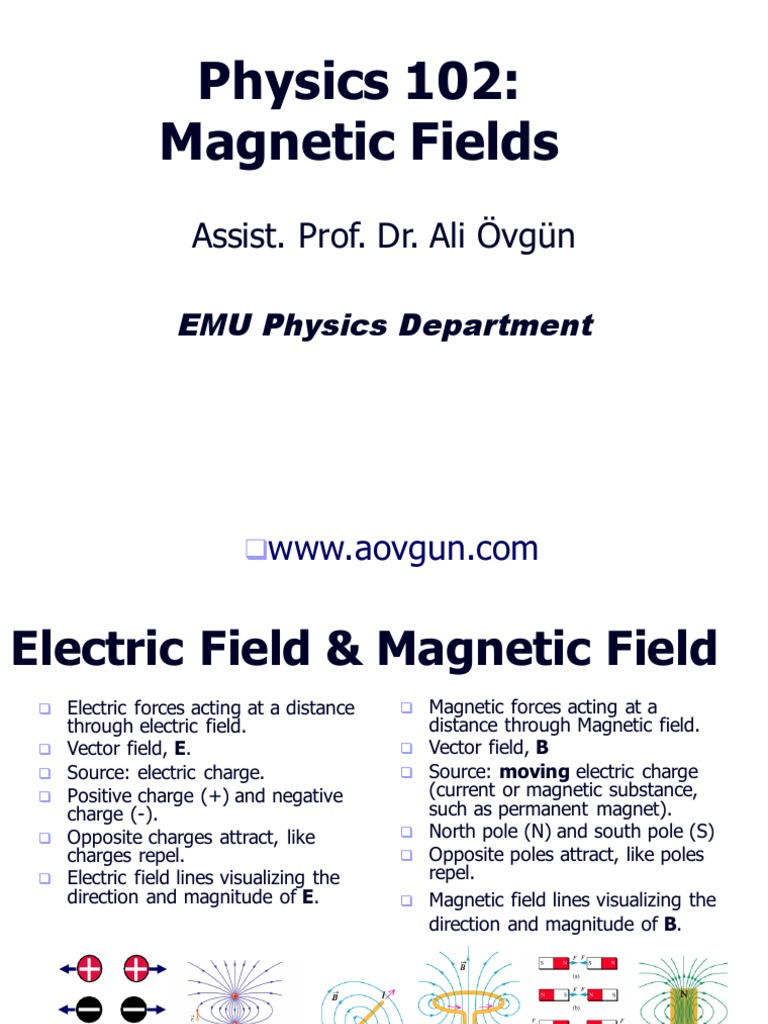 Phys102 Magnetic Field | PDF | Magnetic Field | Torque