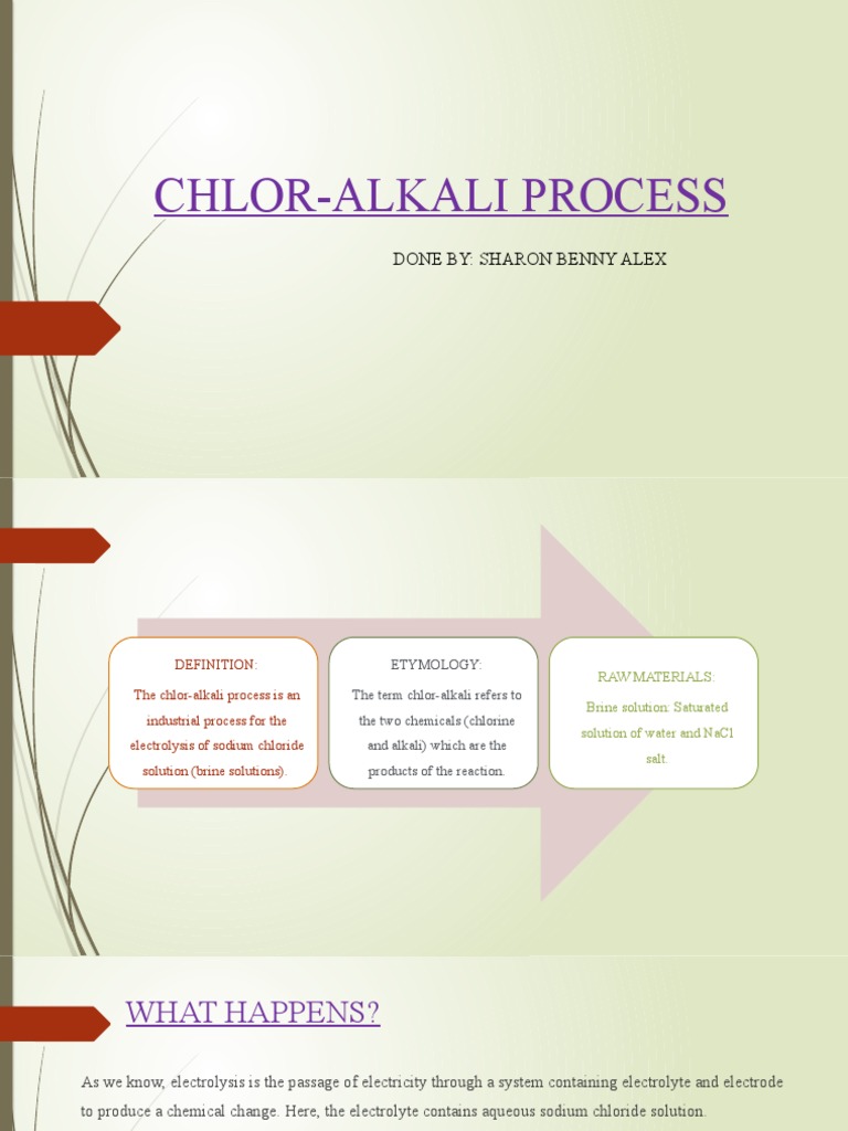 Overview of the Chlor-Alkali Process | PDF | Home & Garden | Science ...