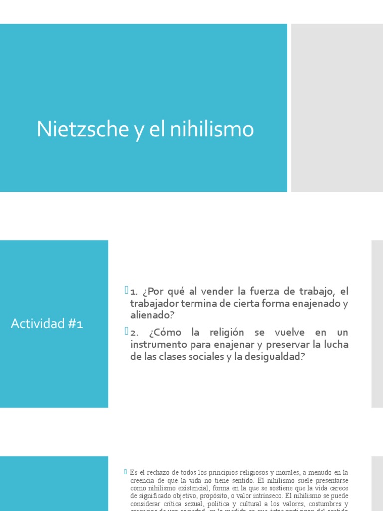 Nietzsche y El Nihilismo | PDF | Moralidad | Nihilismo